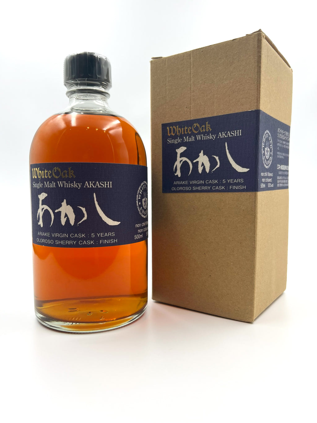 Akashi Single Malt White Oak Ariake Virgin Cask + Oloroso Sherry Cask ...